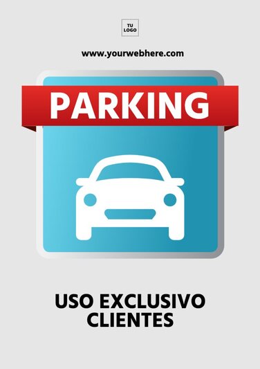 Plantillas de parking gratuito editables online