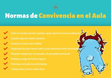 Plantillas de carteles de normas de clase personalizables y gratuitas