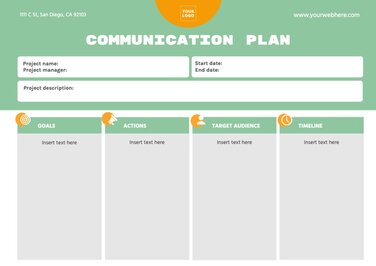 Free communication plan templates