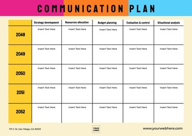 Free communication plan templates