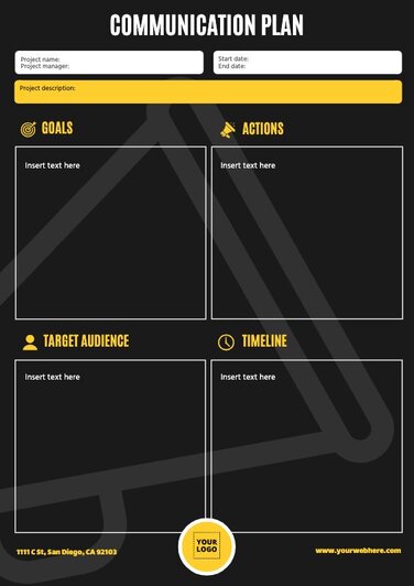 Free communication plan templates