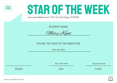 Free Star of the Week poster templates