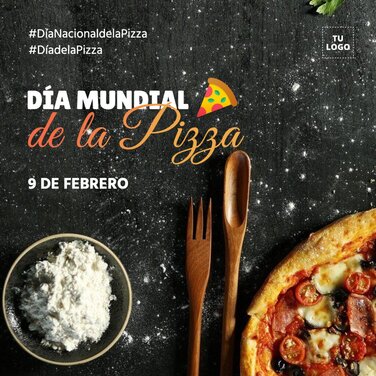 Diseños gratis para el Día Internacional de la Pizza