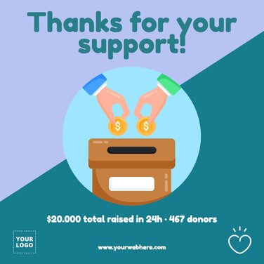 Editable Giving Tuesday banners & flyers