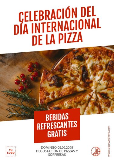 Diseños gratis para el Día Internacional de la Pizza