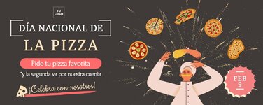 Diseños gratis para el Día Internacional de la Pizza