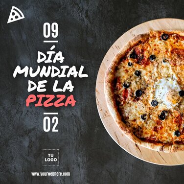 Diseños gratis para el Día Internacional de la Pizza