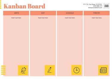 Free templates to create printable Kanban boards