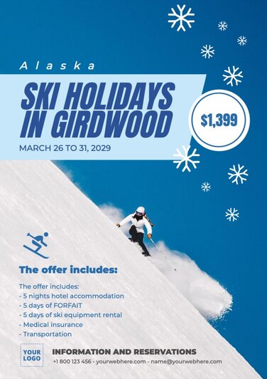 Design Ski Trip Flyers Online