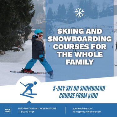 Design Ski Trip Flyers Online
