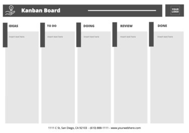 Create Printable Kanban Board Templates
