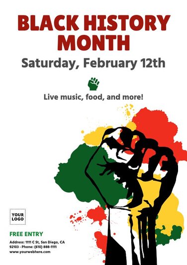 Editable Black History Month Templates