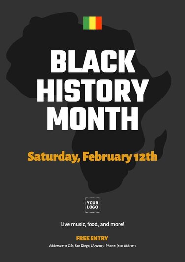 Editable Black History Month Templates