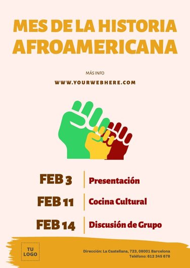 Plantillas del Mes de la Historia Afroamericana editables