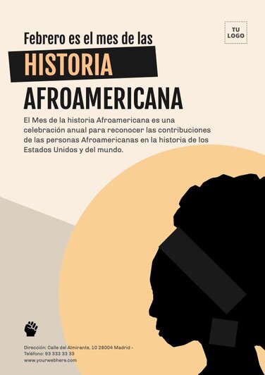 Plantillas del Mes de la Historia Afroamericana editables
