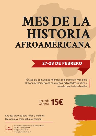 Plantillas del Mes de la Historia Afroamericana editables