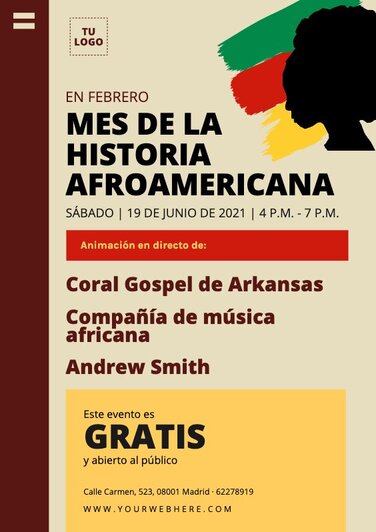 Plantillas del Mes de la Historia Afroamericana editables