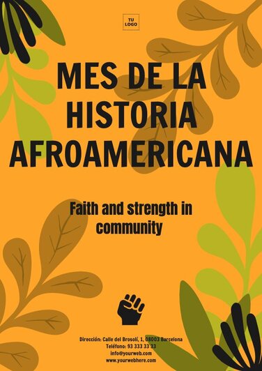 Plantillas del Mes de la Historia Afroamericana editables
