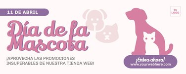 Carteles del Día de la Mascota editables