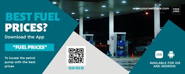Posters for gas stations editable online