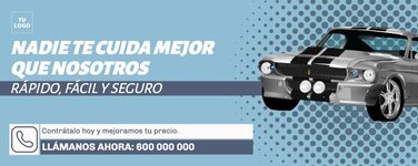 Plantillas de Seguros de Autos para diseñar anuncios
