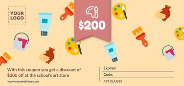 Art class flyer templates online