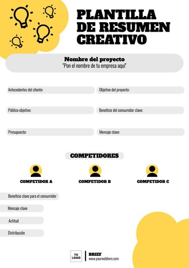 Plantillas de Brief gratis para editar