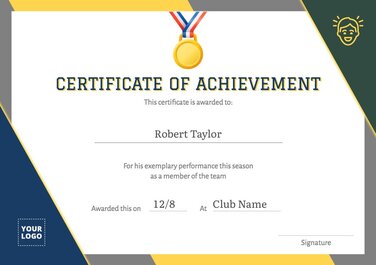 Free sport certificate templates