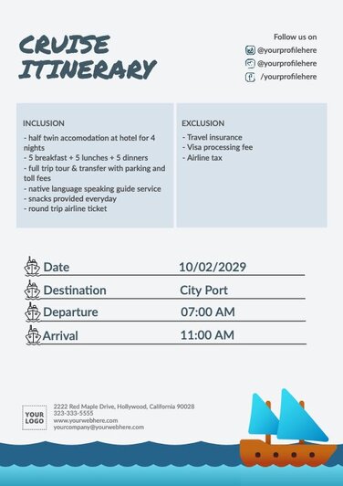 Planejadores de viagem para editar e imprimir grátis