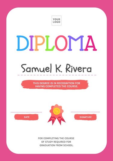 Editable Diplomas and Awards for Kids
