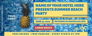Customize Beach Party flyer templates