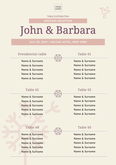 Free online custom seating charts editor