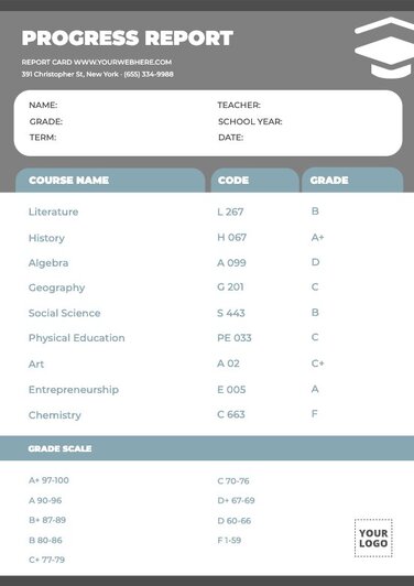 Modelli personalizzabili per le pagelle degli studenti