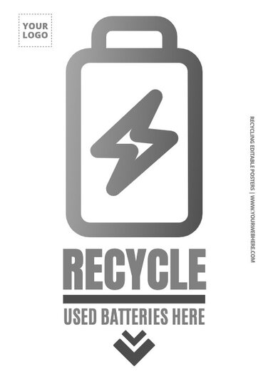 Editable Reduce, Reuse and Recycle Posters