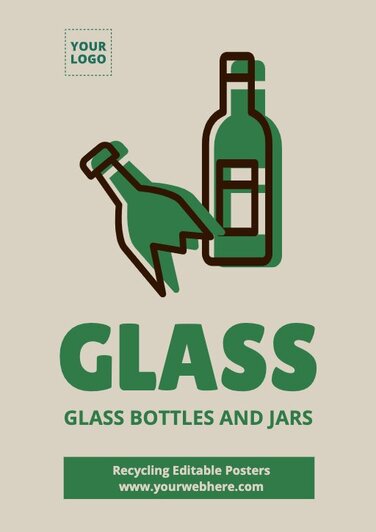 Editable Reduce, Reuse and Recycle Posters