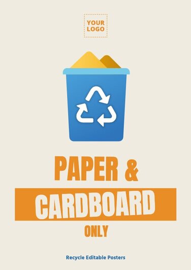 Editable Reduce, Reuse and Recycle Posters
