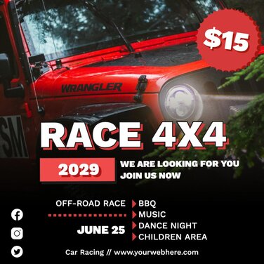 Free Car Racing banner templates