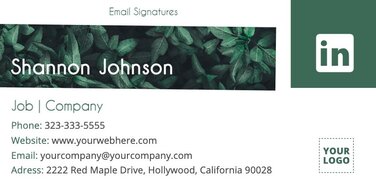 Customize email signature templates online