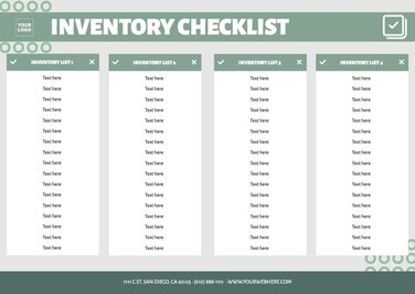 Online Editable Checklist Templates