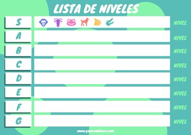 Creador de Tier List gratis online
