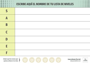 Creador de Tier List gratis online