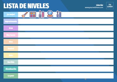 Creador de Tier List gratis online