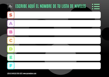Creador de Tier List gratis online