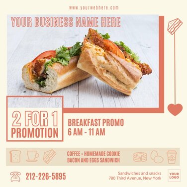 Free Sandwich Flyer Designs