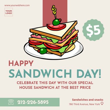 Free Sandwich Flyer Designs