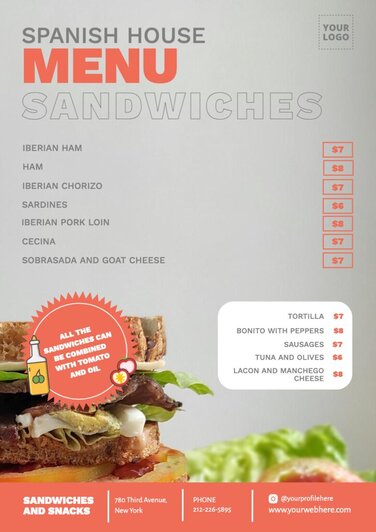 Free Sandwich Flyer Designs