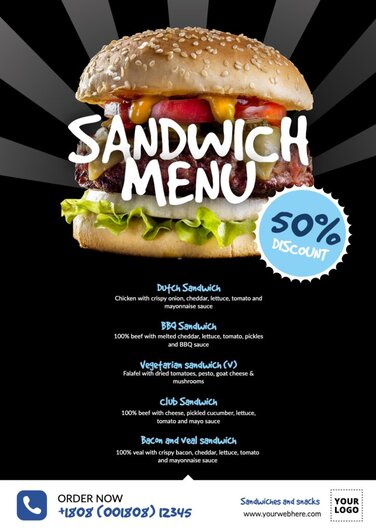 Free Sandwich Flyer Designs