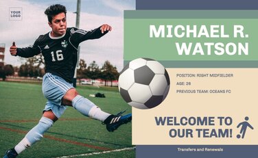 New Signings and Player Renewal Banner Templates