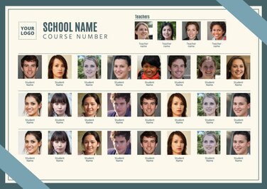 Customize free school class photo templates