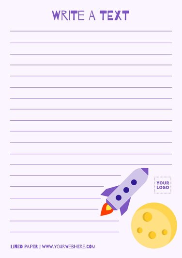 Free Elementary Lined Paper to print